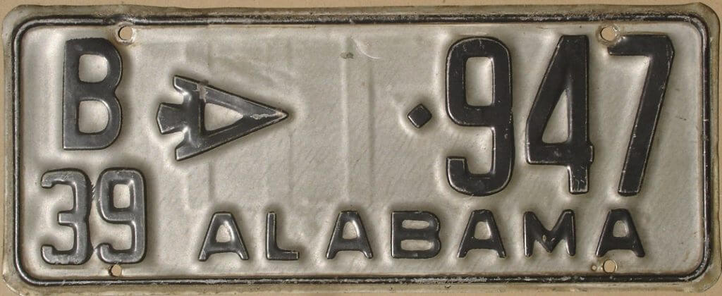 1939 with Arrow - Alabama Department of Revenue