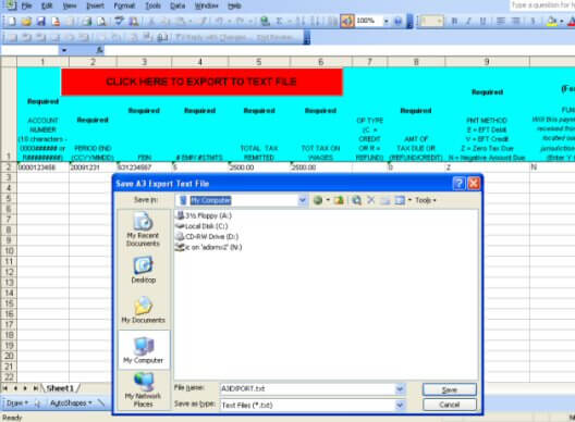 How to Use Excel Spreadsheet to Create an A-3 File - Alabama Department ...