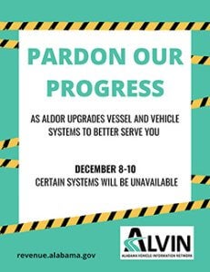 ALDOR Implementing New Motor Vehicle and Vessel Software System (ALVIN ...