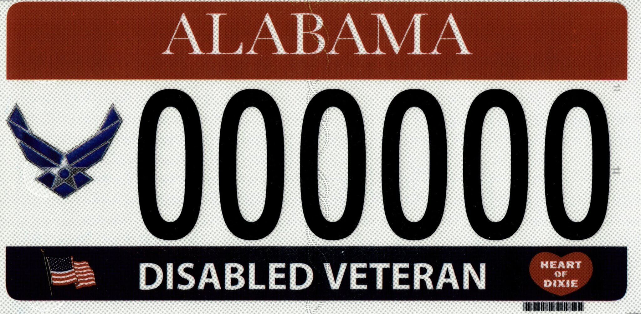 Disabled Veteran US Air Force - Alabama Department of Revenue