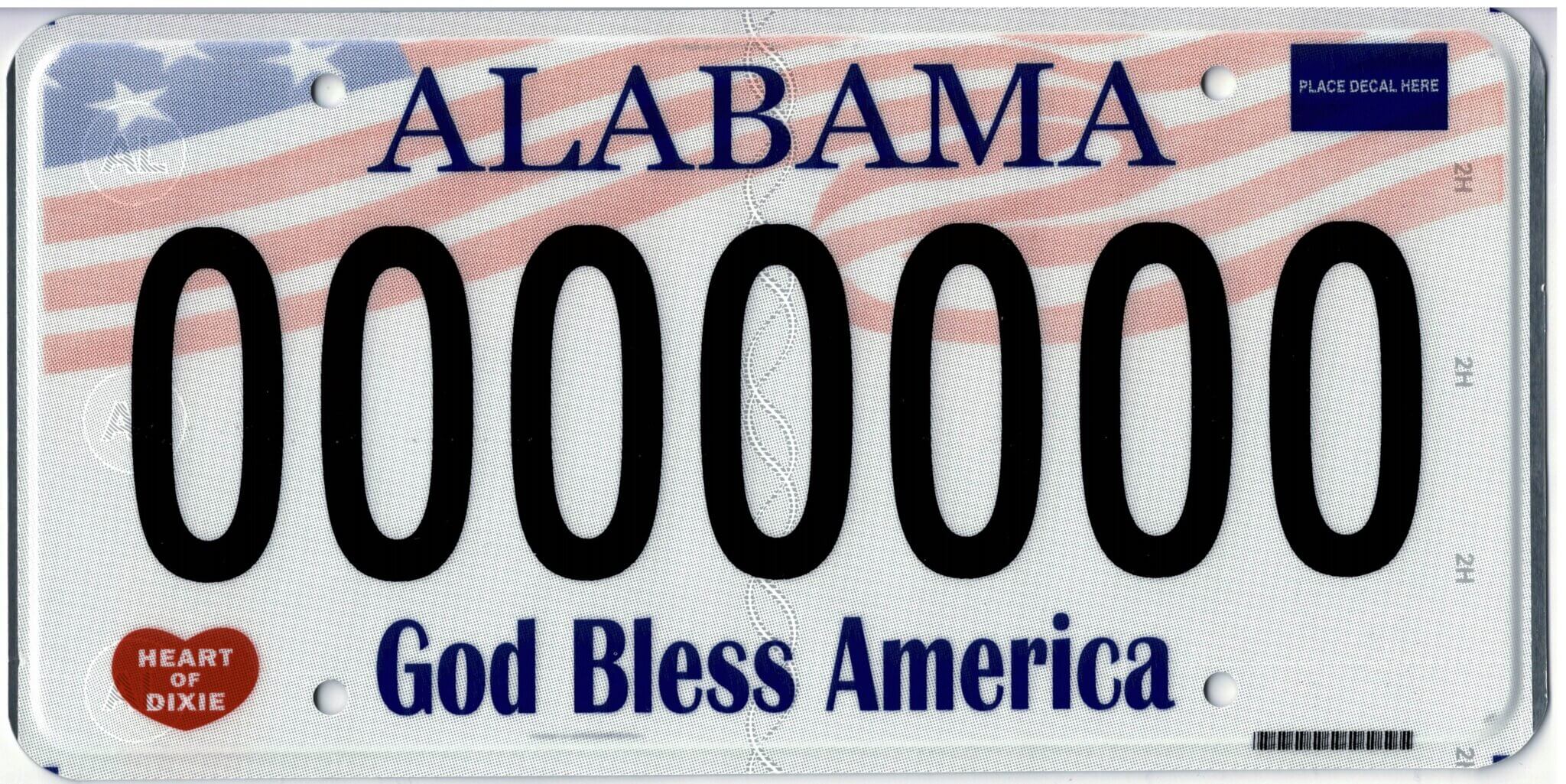 MEMO 2025-001 New and Retained Designs License Plates - Alabama ...
